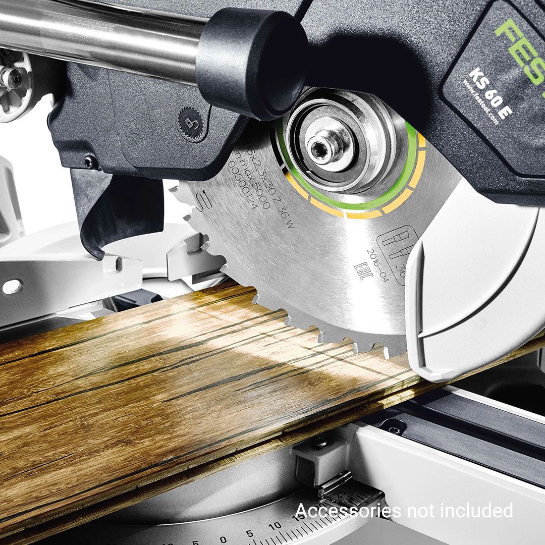 Festool KS 60 E-UG Set (575465) 1200W 215mm (8-1/2") Slide Compound ...