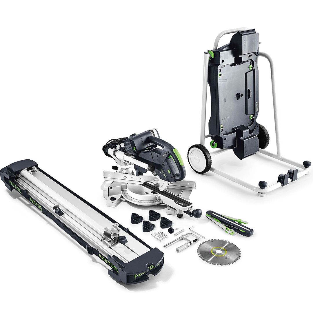 Festool KS 60 E-UG Set (575465) 1200W 215mm (8-1/2") Slide Compound ...