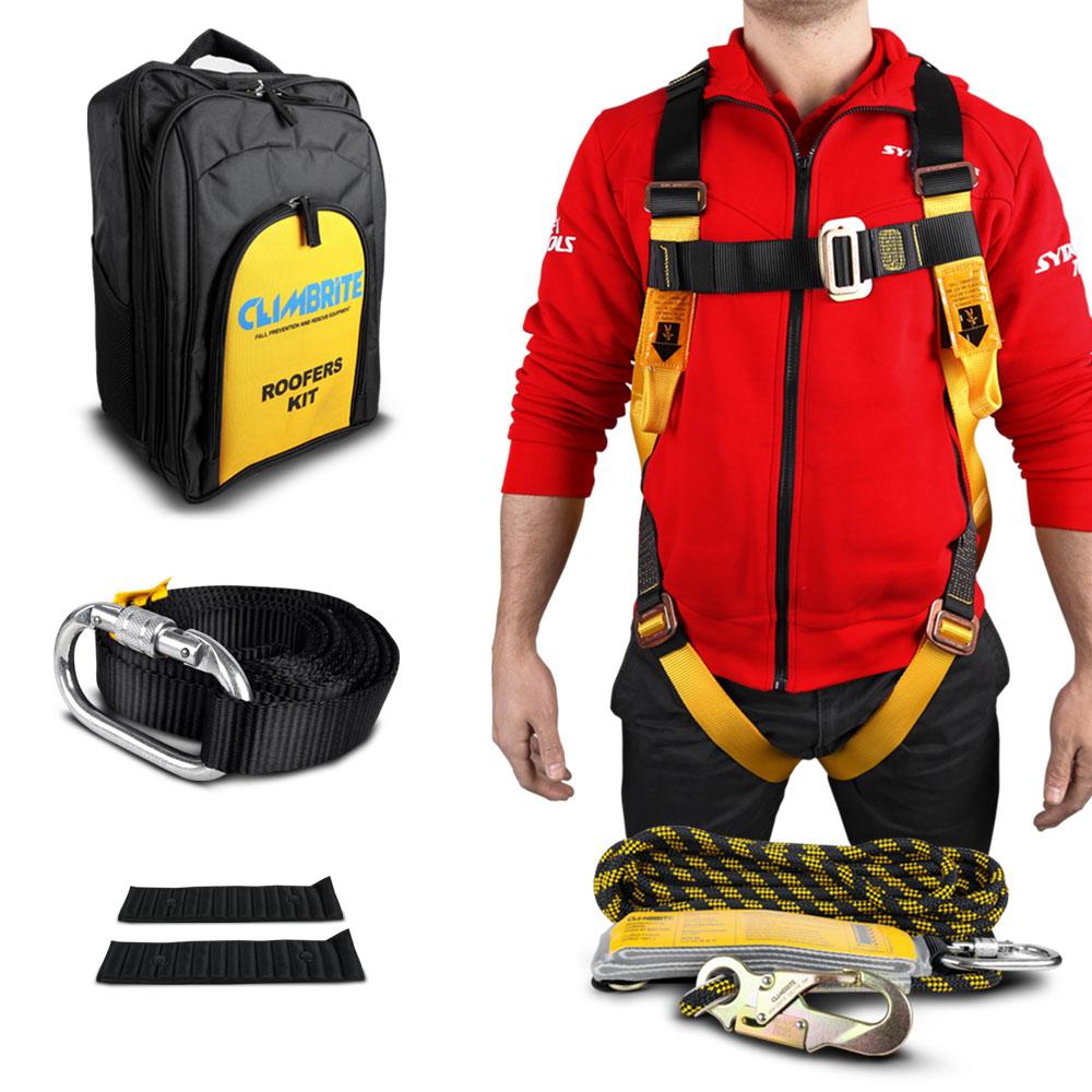 Climbrite CLI015B Access Roofers Safety Harness Roofing Kit
