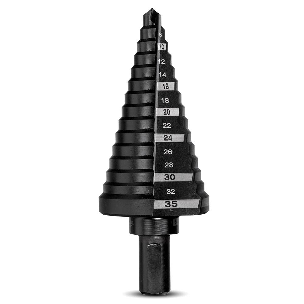 Milwaukee 48899335 6mm - 35mm 14-Hole Metric Step Drill Bit