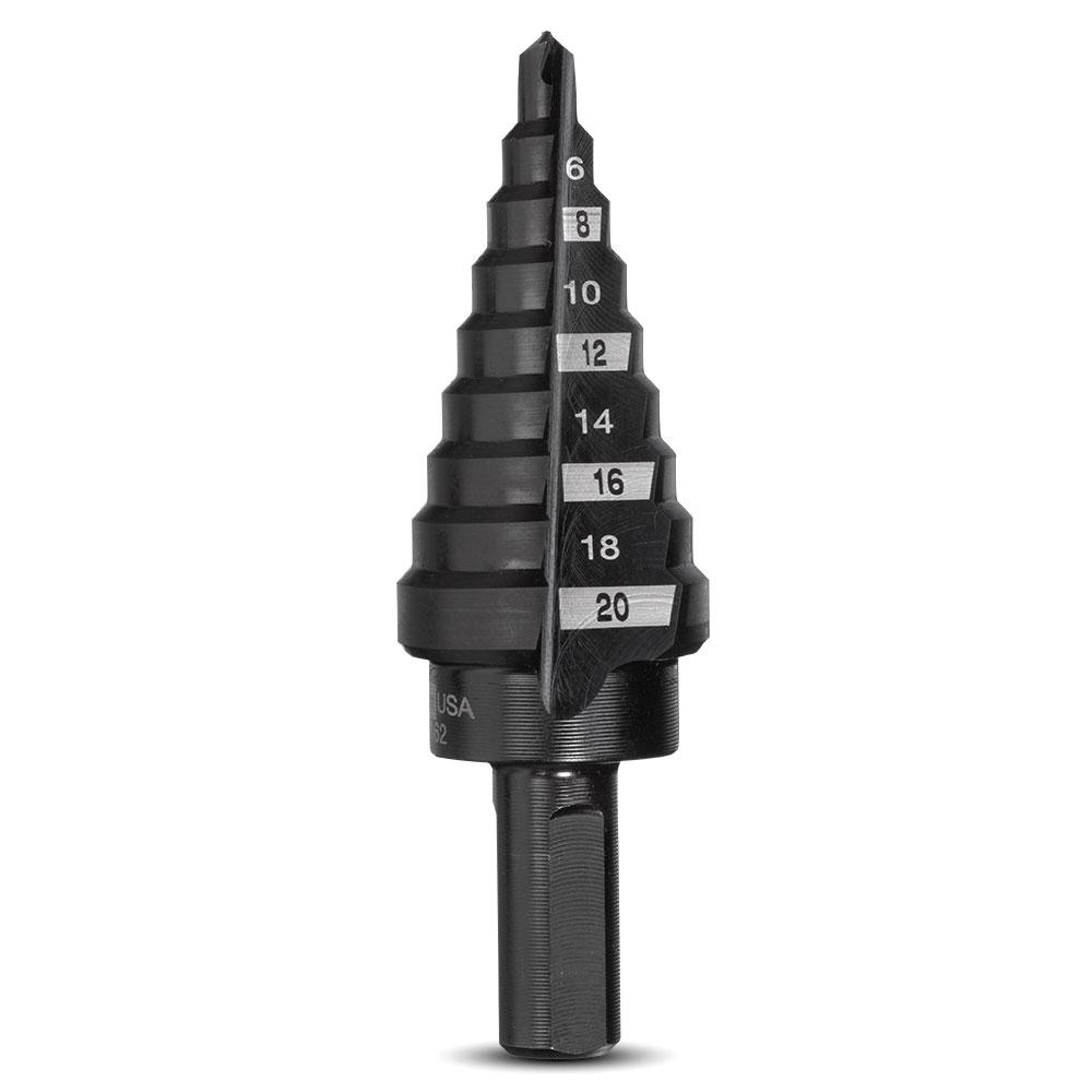 Milwaukee 48899320 4mm - 20mm 9-Hole Metric Step Drill Bit