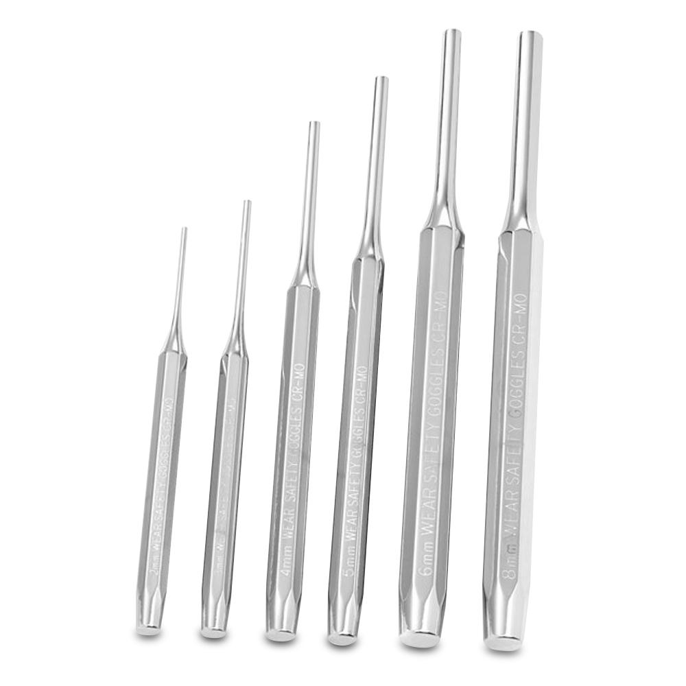Toledo 301608 6pce Cr-Moly Polished Pin Punch Set