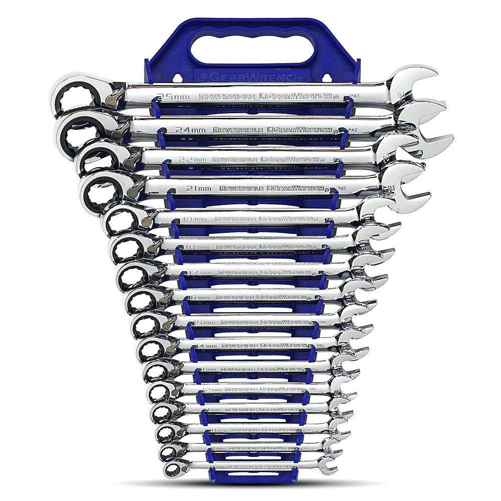 GEARWRENCH 9602N 16pce 12 Point Metric Reversible Ratcheting ...