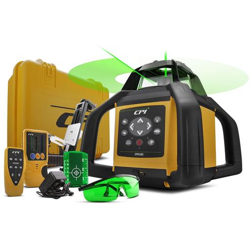 CPI CPI550G-KIT Industrial Green Beam Rotary Laser Kit With Staff ...