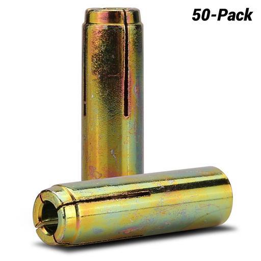 Fixed Fasteners FM10ZB 50-Pack M10 x 40mm Drop In Anchors
