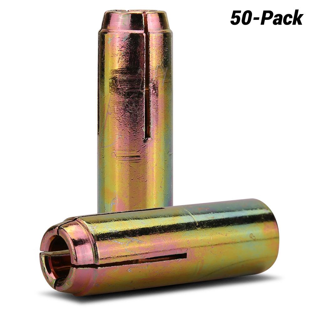 Fixed Fasteners FM12ZB 50-Pack M12 x 50mm Drop In Anchors