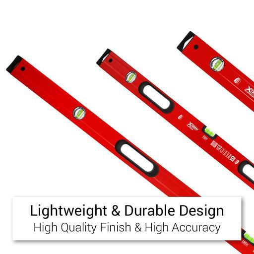 Xtorque XP3PKL 3-Pack 60cm, 120cm & 180cm 800 Series Red Milled Spirit ...