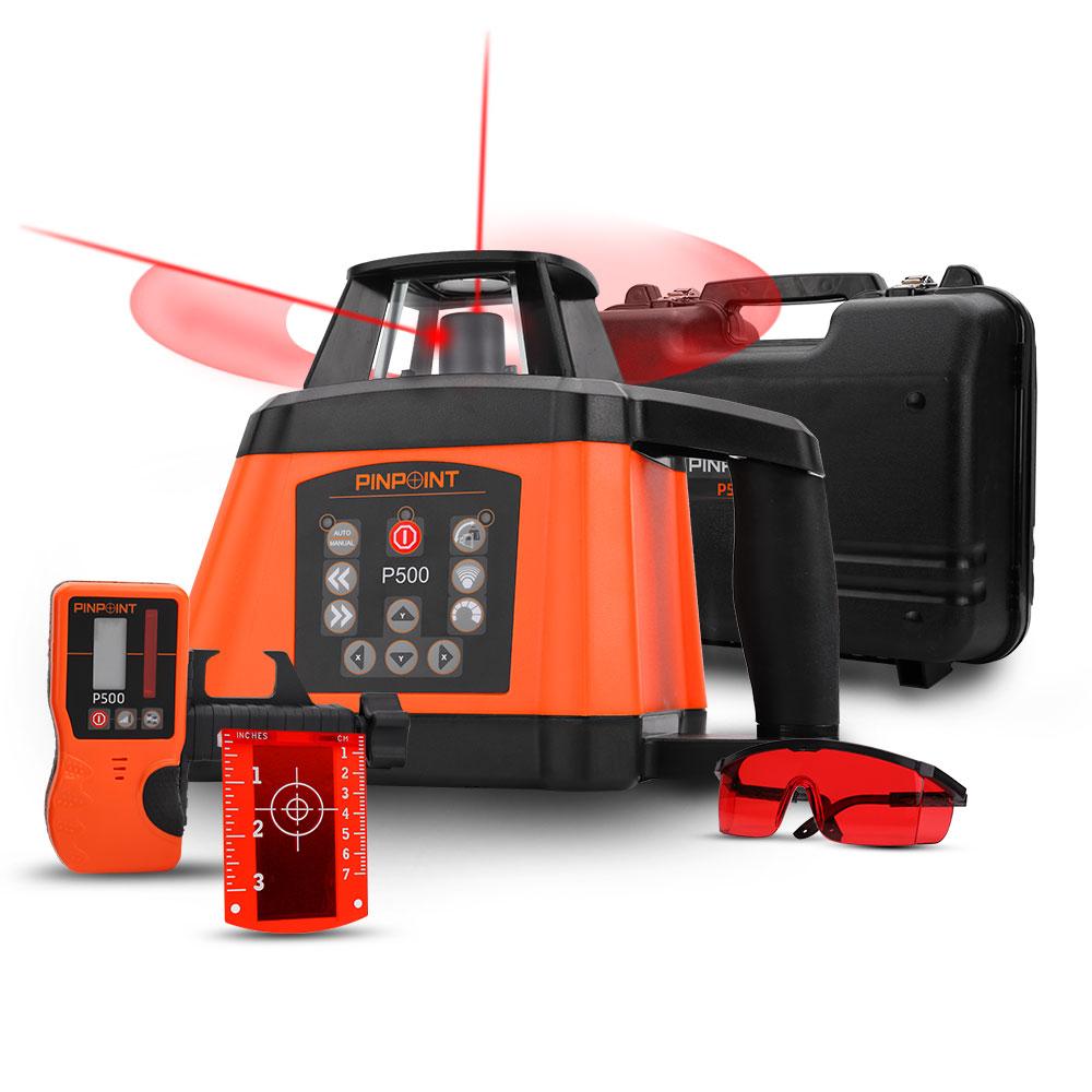 Pinpoint P500-KIT Self Levelling Red Beam Rotary Laser with Tripod ...