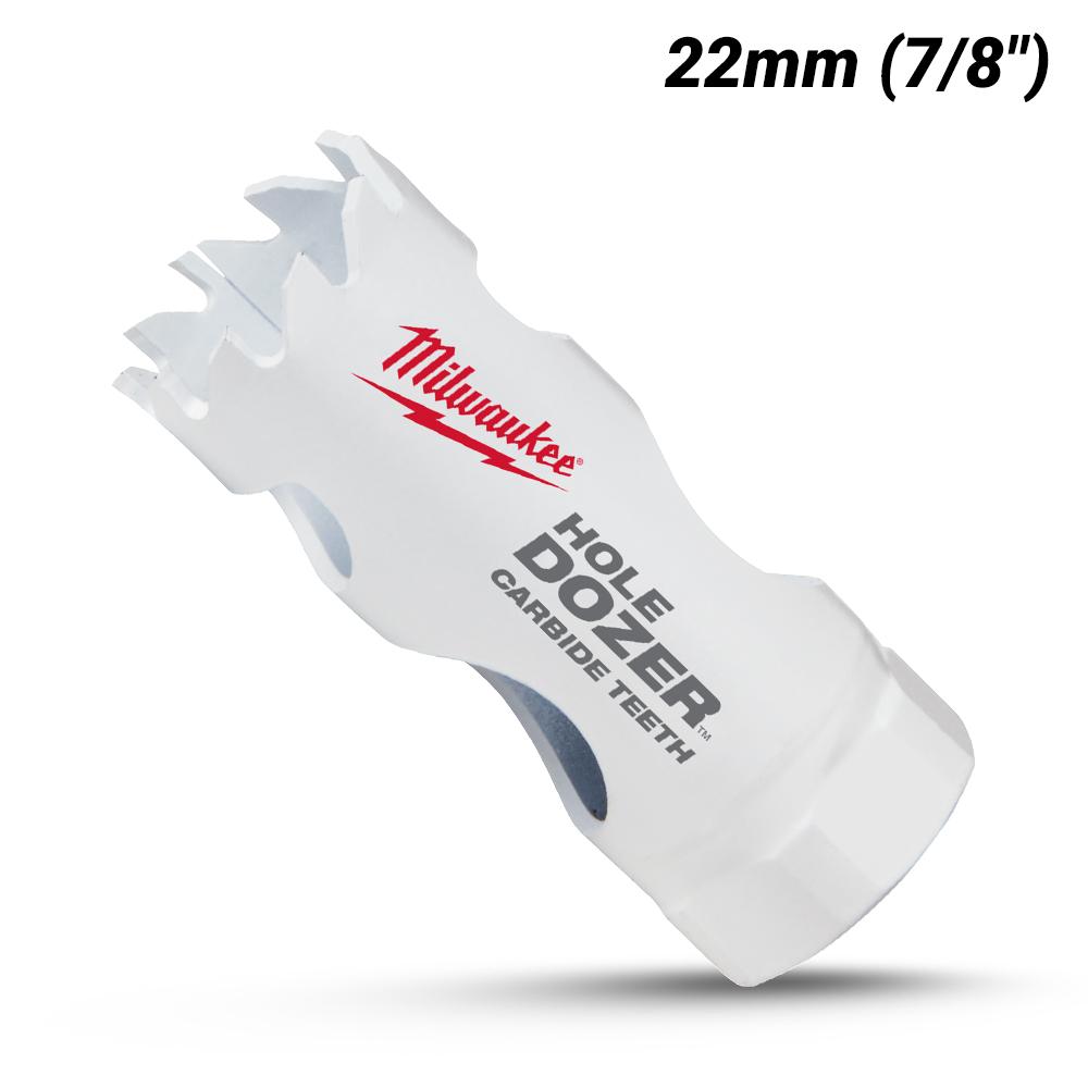 Milwaukee 49560704 22mm (7/8") HOLE DOZER Carbide Teeth Bi-Metal Hole Saw