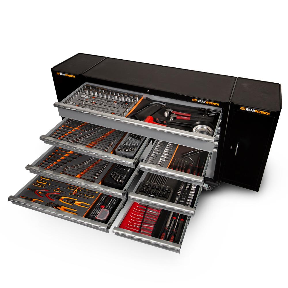 GEARWRENCH 89917 322pce 53" Combination Tool Kit with Trolley + 2 Side ...