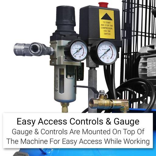 Lincoln L30110L 3.0HP 110L Triple Piston Twin Belt Driven Electric Air ...