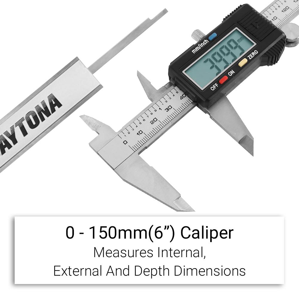 Daytona DVC150 150mm (6") Stainless Steel Digital Vernier Caliper
