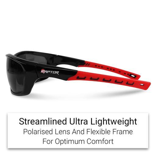 Raptor RTR90P Polarised Safety Glasses with Adjustable Nose Pad