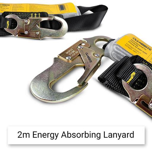Climbrite CLI015C Full Body Safety Harness With 2m Energy Absorbing Lanyard