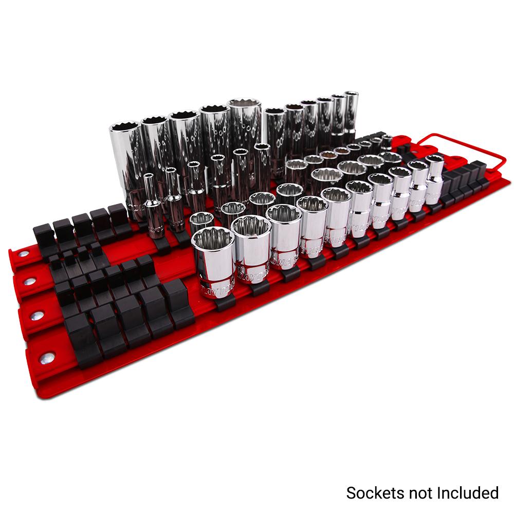 Daytona DSTR80P 1/4", 3/8" & 1/2" 80pce Multi Drive Socket Tray Rack
