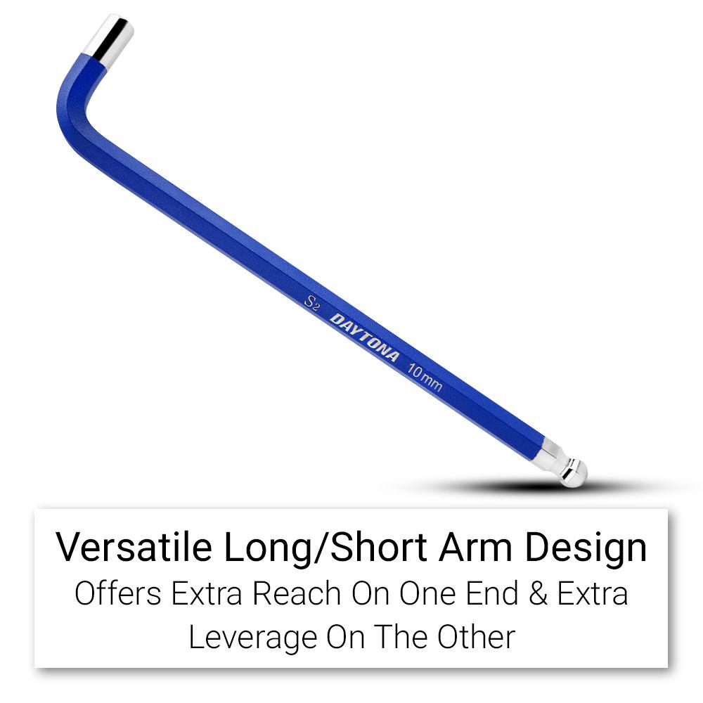 Daytona DHK9 9pce Hex Key Blue Powder Coated Wrench Set