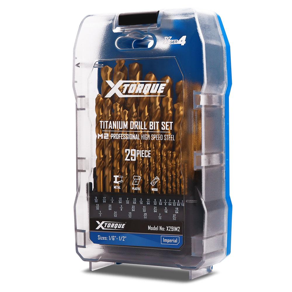 Xtorque X29IM2 29pce XGEN4 Professional Imperial M2 Titanium HSS Drill ...