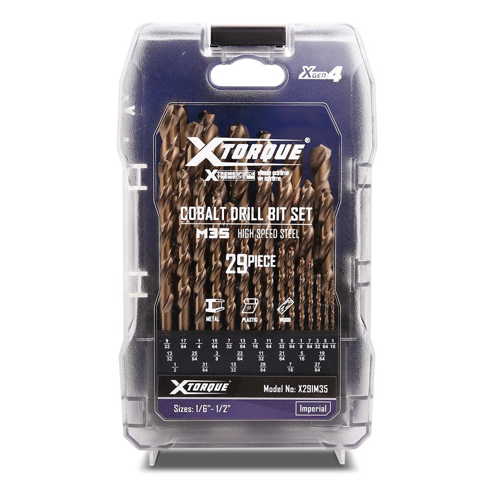 Xtorque X29IM35 29pce XGEN4 Imperial M35 Cobalt Drill Bit Set