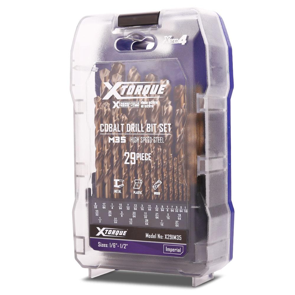 Xtorque X29IM35 29pce XGEN4 Imperial M35 Cobalt Drill Bit Set