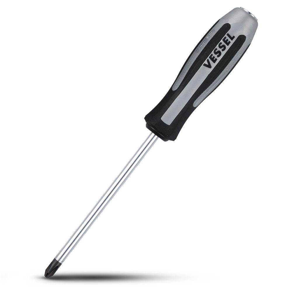 Vessel 125943 Phillips PH3 x 150mm Megadora Impacta Thru Tang Screwdriver