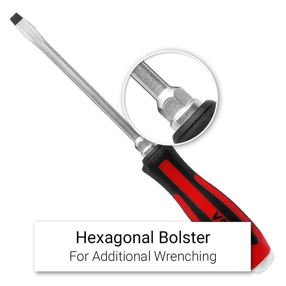 Vessel 9306HS 6pce Megadora Impacta Thru Tang Screwdriver Set