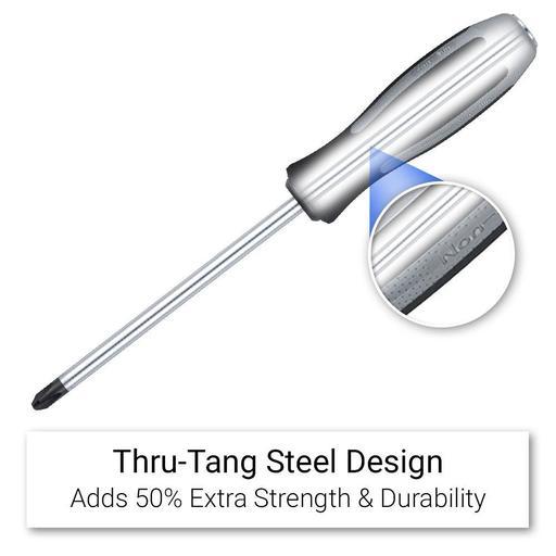 Vessel 9306HS 6pce Megadora Impacta Thru Tang Screwdriver Set