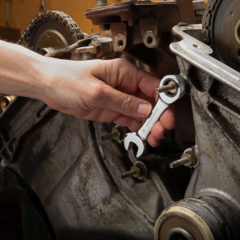 GEARWRENCH 9520D 10pce 12 Point Metric Stubby Combination Ratcheting ...