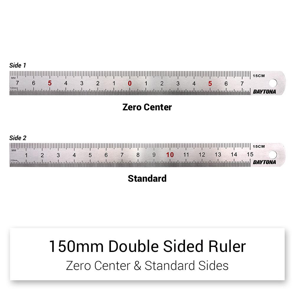 Daytona DRS150 150mm (6") Stainless Steel Double Sided Zero Center ...