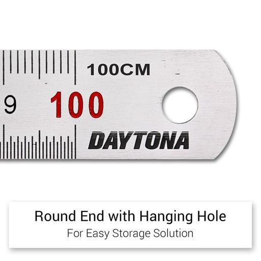 Daytona DMR1000 1000mm (40") Stainless Steel Double Sided Metric ...