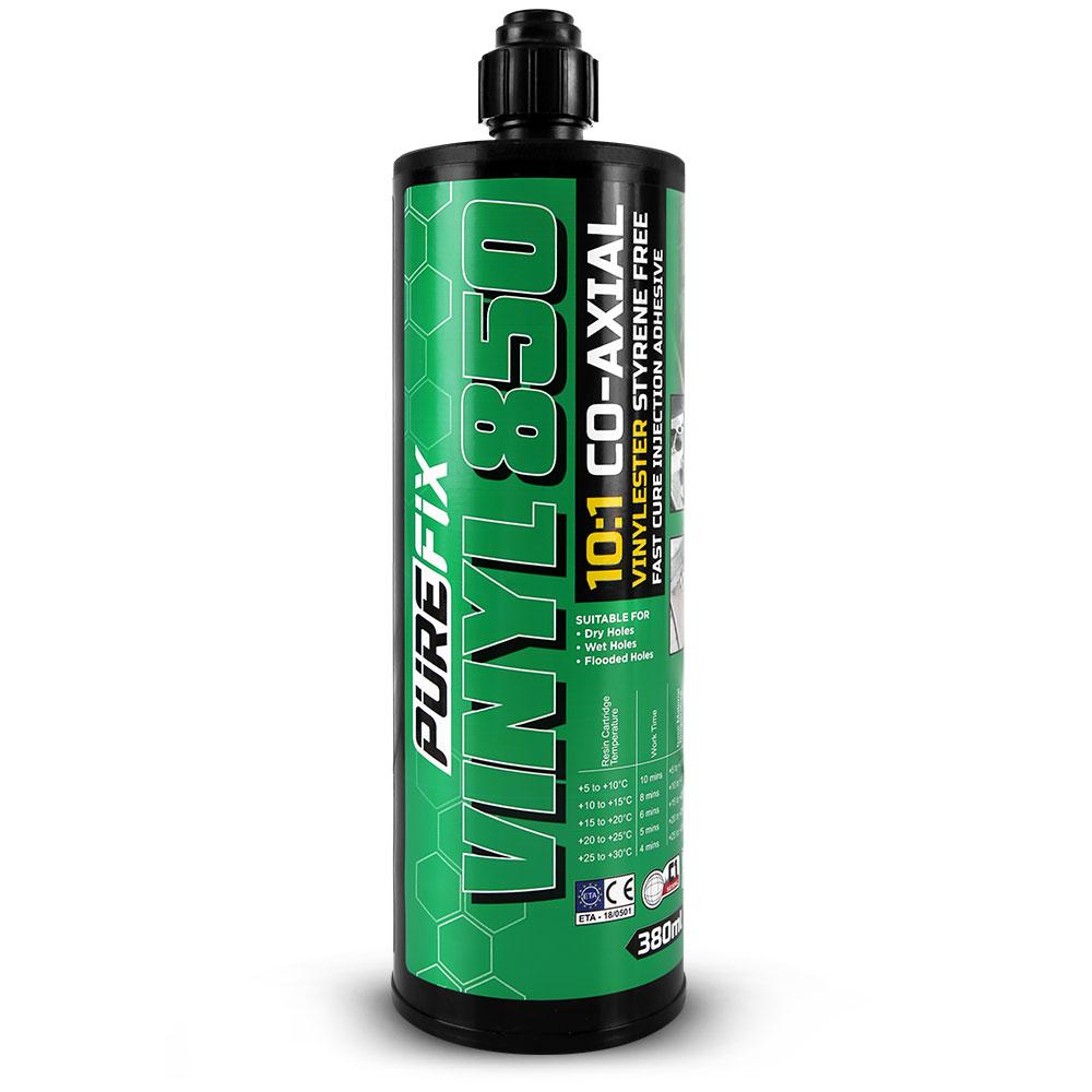 PureFix PFV850 380ml Vinylster 850 Chemical Anchor Masonry Adhesive
