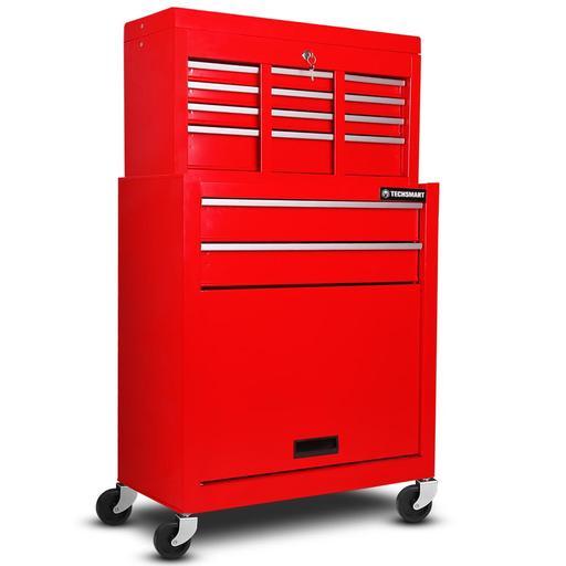 Techsmart D7DTCK 27" 8 Drawer Top and Bottom Tool Chest Kit