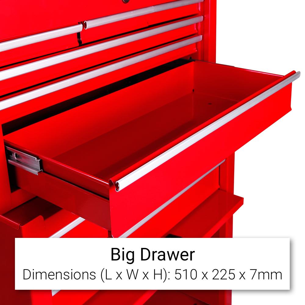 Techsmart D7DTCK 27" 8 Drawer Top and Bottom Tool Chest Kit