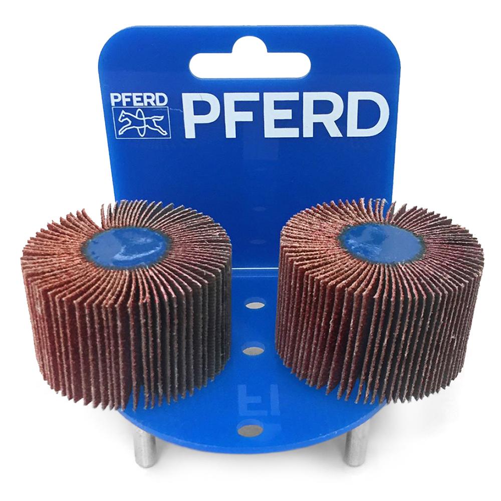 PFERD 47800136 2-Pack 50 x 30mm Aluminium Oxide Fan Grinder 80 Grit