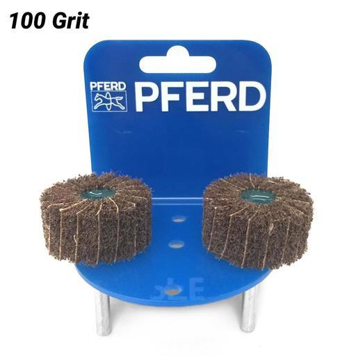 PFERD 47800141 2-Pack 40 x 20mm POLINOX Wheel Aluminium Oxide 100 Grit PNZ