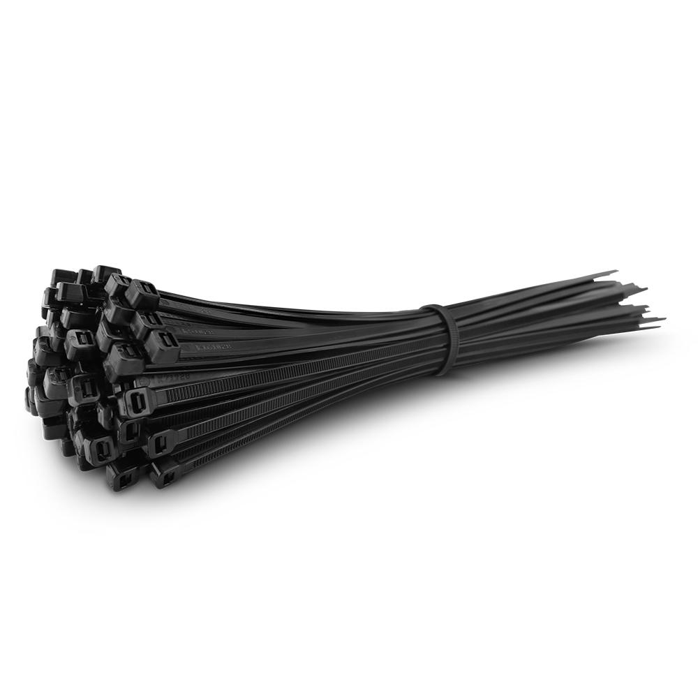 Fixed Fasteners FBCT300 100-Pack 300mm x 4.8mm Black UV Resistant Nylon ...