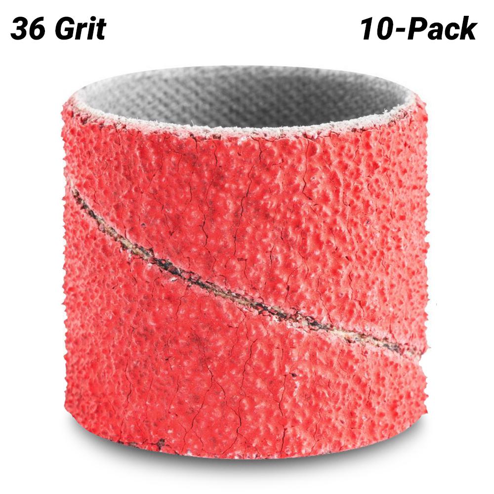 PFERD 49900043 10-Pack 25mm x 25mm Ceramic CO-COOL 36 Grit Spiral ...