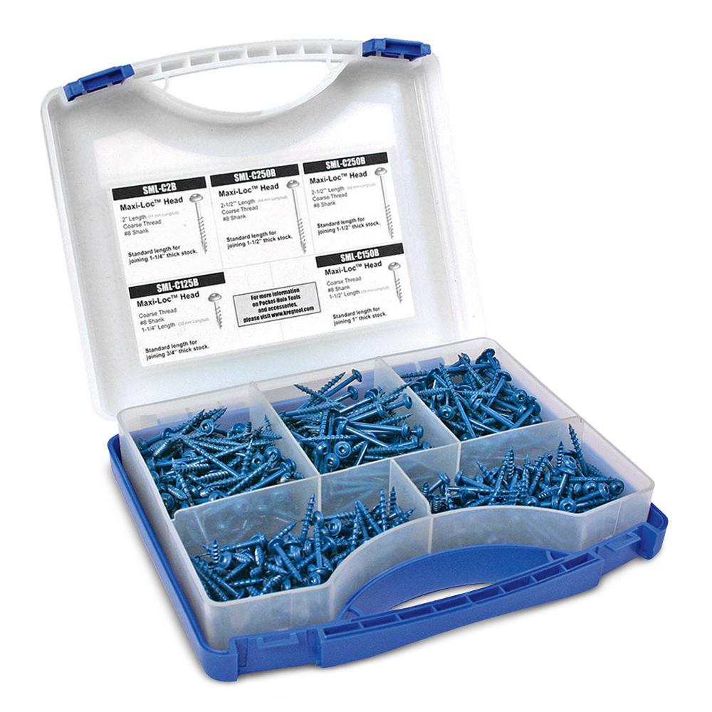 Kreg KR-SK03B 450pce Wood Blue Kote Pocket Hole Screw Kit