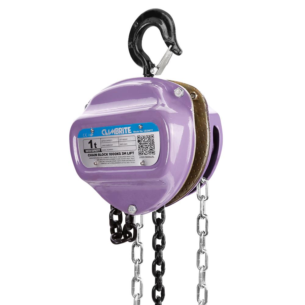 Climbrite CB3M1T 3M 1000Kg Chain Block