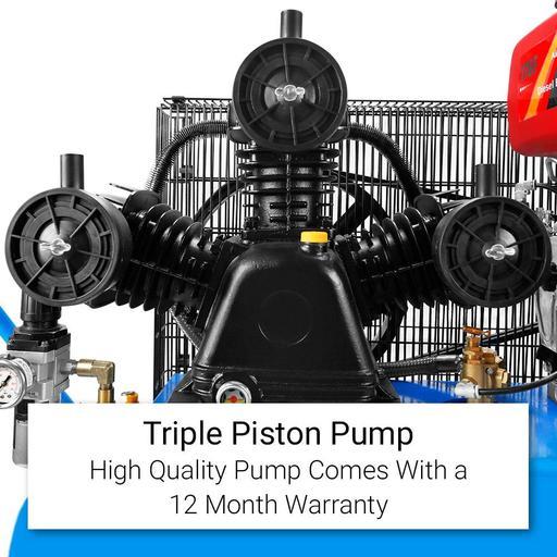 Lincoln L1060KD 60L 6HP Diesel Triple Piston Twin Belt Driven Air ...