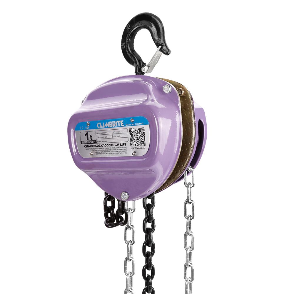 Climbrite CB6M1T 6M 1000Kg Chain Block