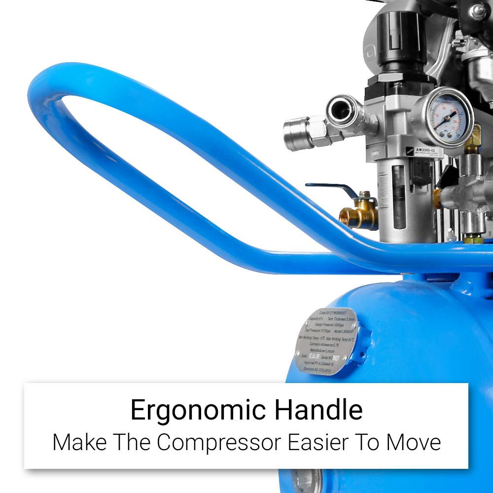 Lincoln L6560HP 60L 5.5HP Honda Powered Triple Piston Twin Belt Driven ...