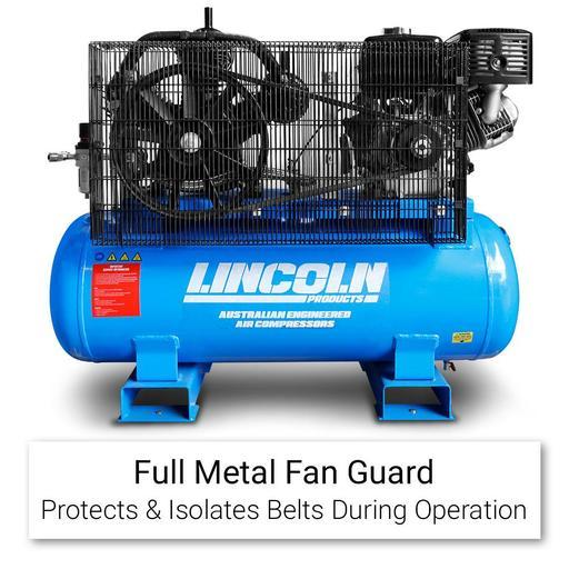 Lincoln L13150HP 150L 13HP Petrol Triple Piston Twin Belt Driven Air ...