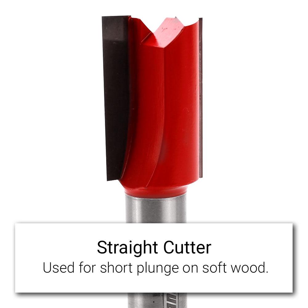 Xtorque XP2012 Platinum 20mm Straight Double Flute 1/2" Shank Router Bit