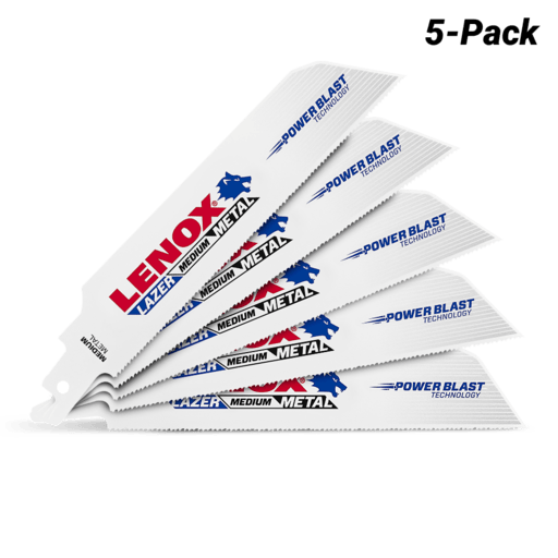 Lenox 20568624R 5-Pack 152mm x 19mm x 0.9mm 24TPI Metal Cutting ...
