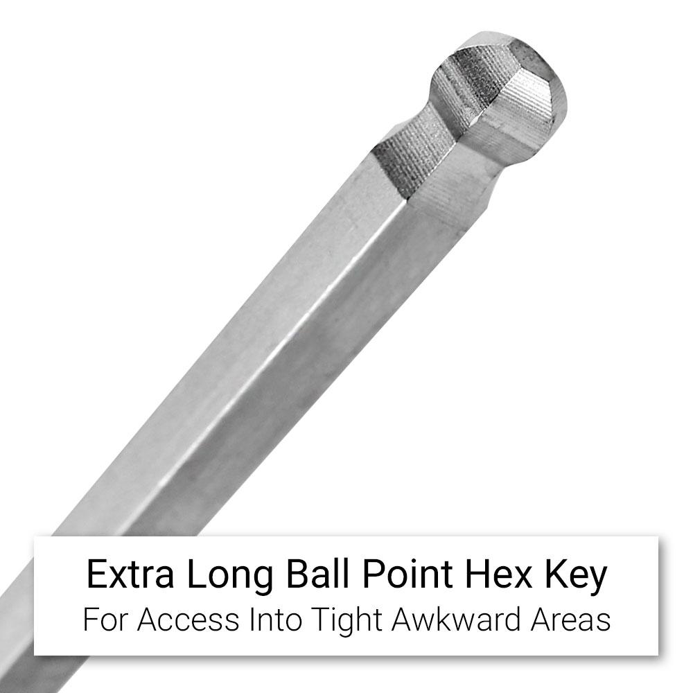 Daytona D8THXAF 8pce Ball Point T-Handle Hex Key Metric Wrench Set