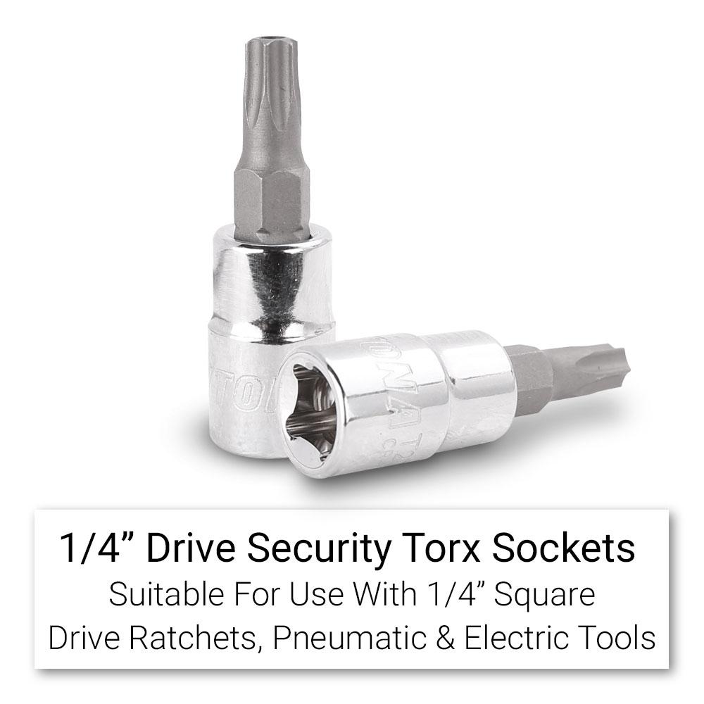 Daytona DST12S 1/4" & 3/8" Drive Security Torx Socket Set