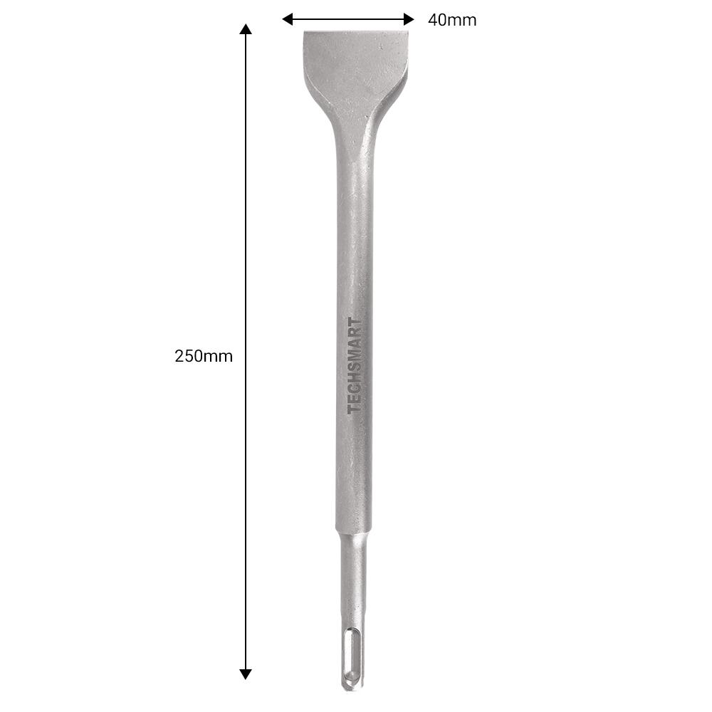 Techsmart T40FC 250mm x 40mm SDS-PLUS Flat Chisel