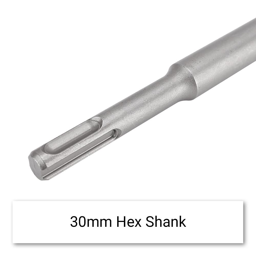 Techsmart T40HFC 400mm x 35mm 30mm Hex Shank Flat Chisel