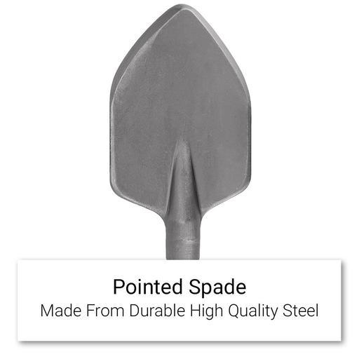 Techsmart T45HSC 450mm x 135mm 30mm Hex Shank Pointed Spade