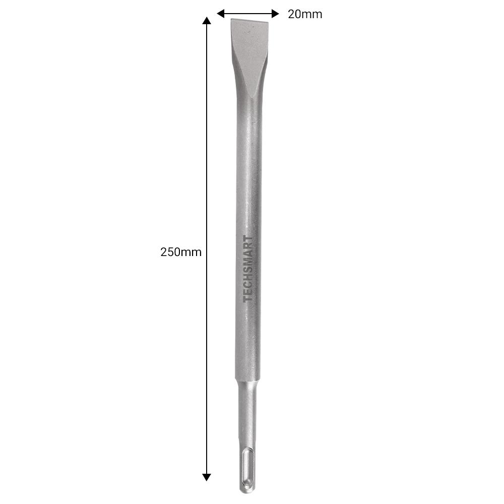 Techsmart T250FC 250mm x 20mm SDS-PLUS Flat Chisel